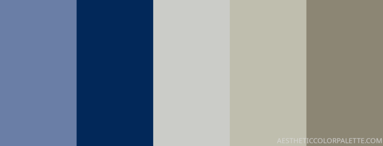 28 Blue White Color Palettes to Love - Aesthetic Color Palette