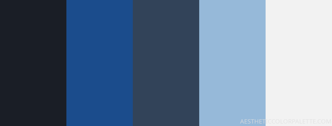 28 Blue White Color Palettes to Love - Aesthetic Color Palette
