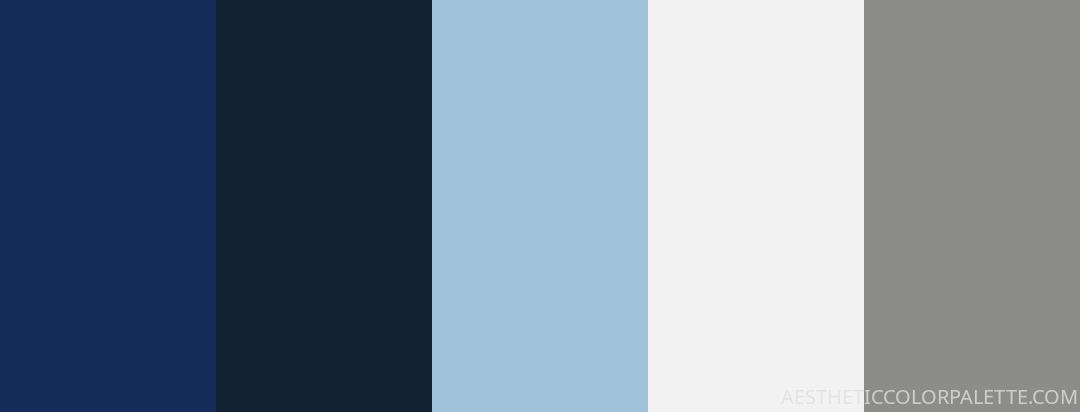28 Blue White Color Palettes to Love - Aesthetic Color Palette