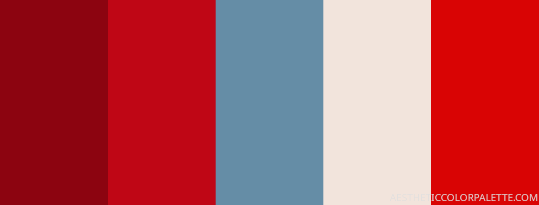 22 Blue & Red Color Palettes - Aesthetic Color Palette