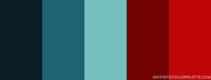 22 Blue & Red Color Palettes - Aesthetic Color Palette