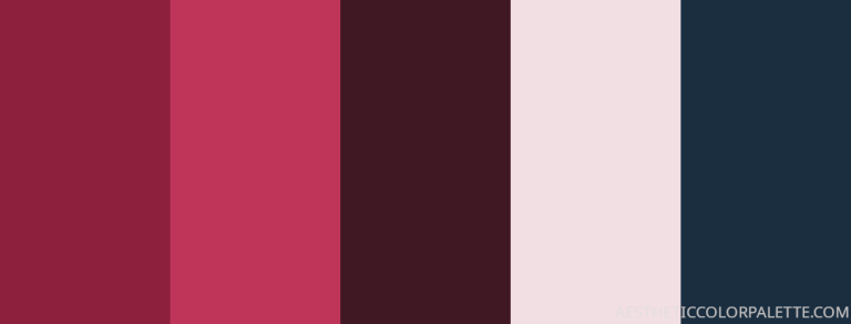 22 Blue & Red Color Palettes - Aesthetic Color Palette