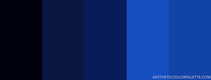20 Dark Blue Color Palettes for Designing - Aesthetic Color Palette