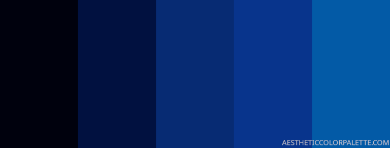 20 Dark Blue Color Palettes for Designing - Aesthetic Color Palette