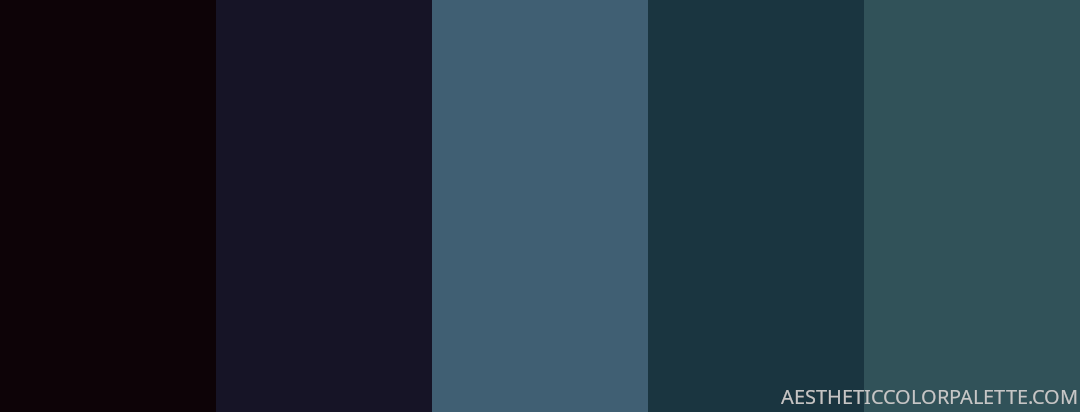 20 Dark Blue Color Palettes for Designing - Aesthetic Color Palette