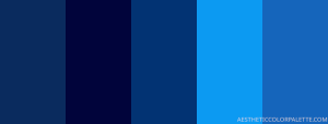20 Dark Blue Color Palettes for Designing - Aesthetic Color Palette
