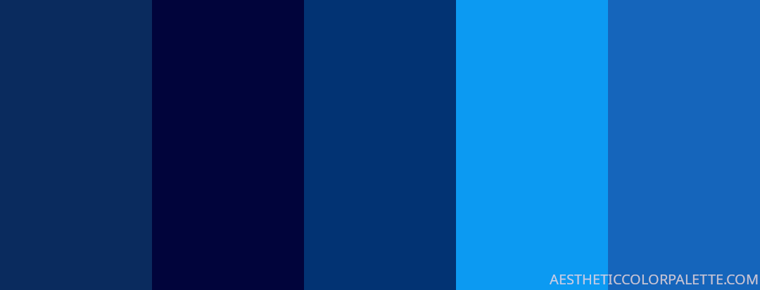 20 Dark Blue Color Palettes for Designing - Aesthetic Color Palette