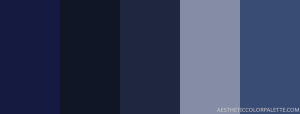 20 Dark Blue Color Palettes for Designing - Aesthetic Color Palette
