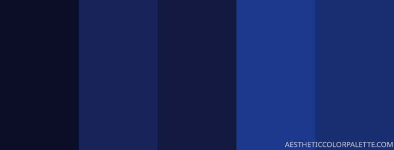 20 Dark Blue Color Palettes for Designing - Aesthetic Color Palette