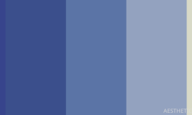 Silvery Blue Colors - Aesthetic Color Palette