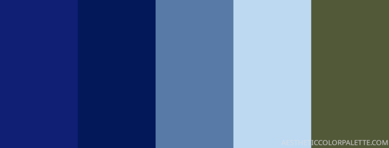 33 Elegant Blue Color Palettes - Aesthetic Color Palette