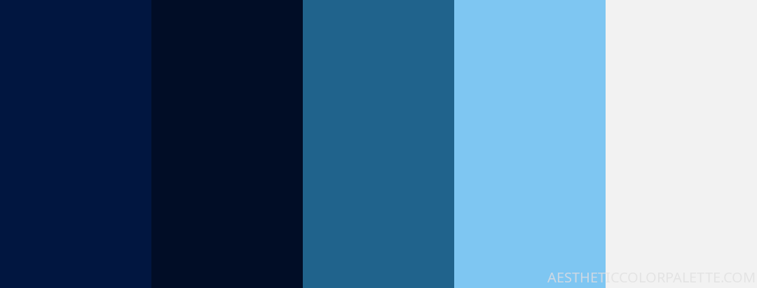 33 Elegant Blue Color Palettes - Aesthetic Color Palette