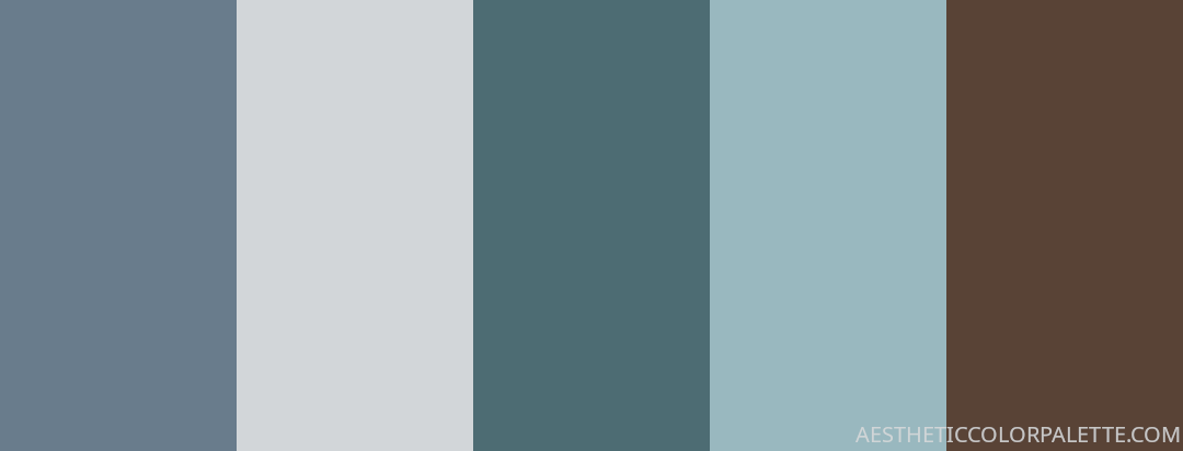 33 Elegant Blue Color Palettes - Aesthetic Color Palette