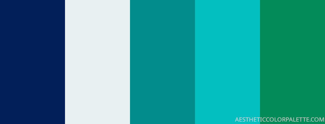 33 Elegant Blue Color Palettes - Aesthetic Color Palette