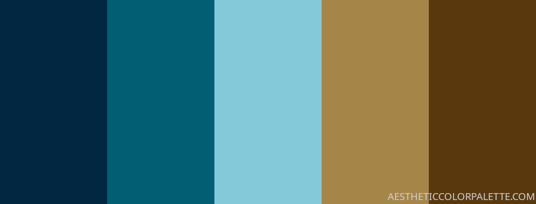 33 Elegant Blue Color Palettes - Aesthetic Color Palette