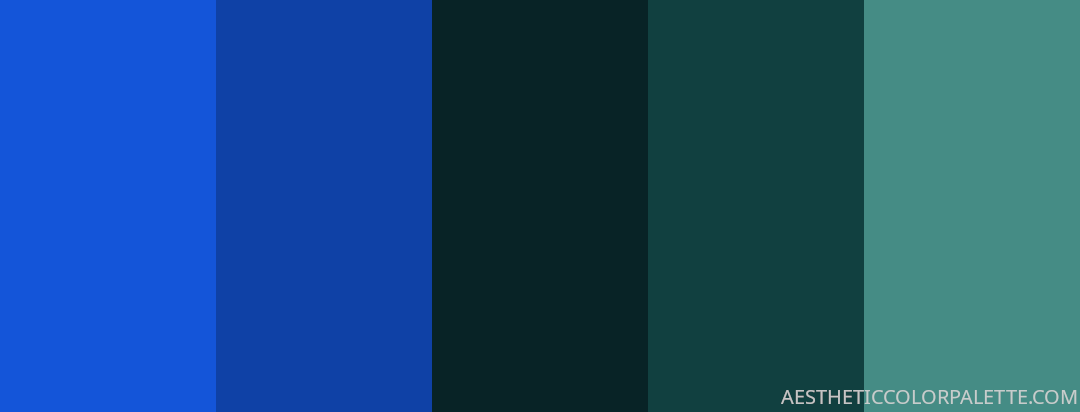 19 emerald blue color palettes - Aesthetic Color Palette