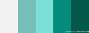 19 emerald blue color palettes - Aesthetic Color Palette