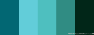 19 emerald blue color palettes - Aesthetic Color Palette