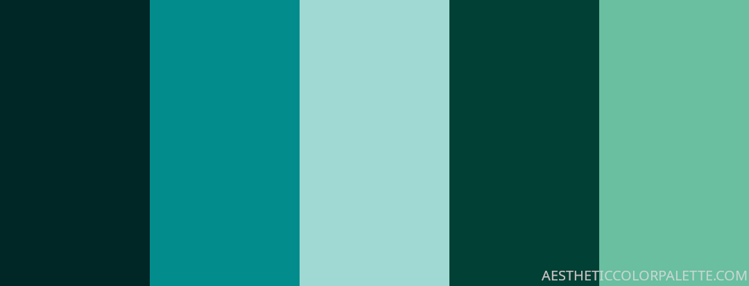19 emerald blue color palettes - Aesthetic Color Palette