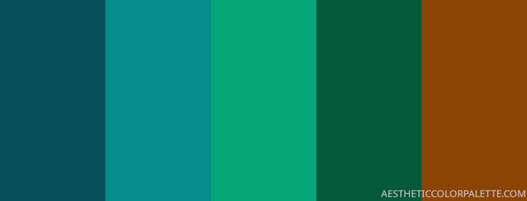 19 emerald blue color palettes - Aesthetic Color Palette