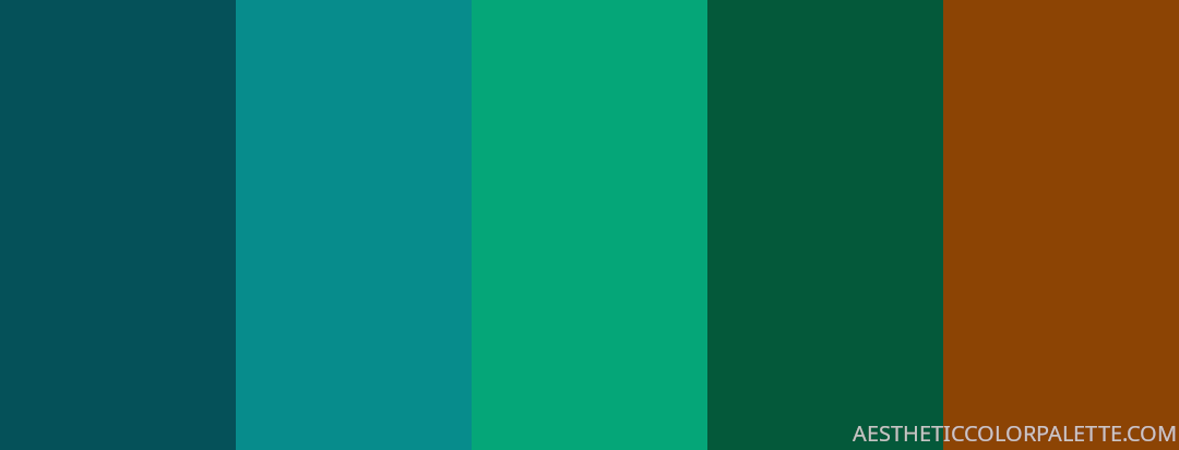 19 emerald blue color palettes - Aesthetic Color Palette