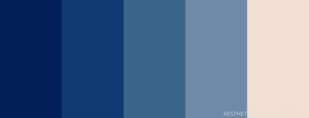 Ink Blue Color Palettes: 21 Must-See Ideas - Aesthetic Color Palette