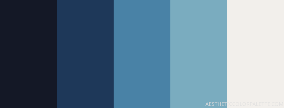 Ink Blue Color Palettes: 21 Must-See Ideas - Aesthetic Color Palette