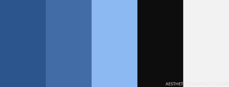 Ink Blue Color Palettes: 21 Must-See Ideas - Aesthetic Color Palette