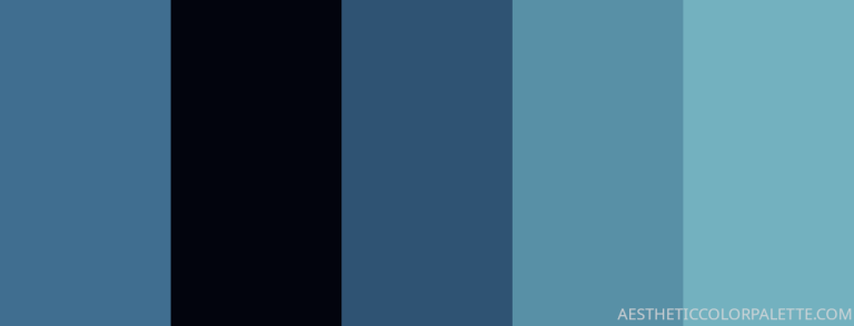 Ink Blue Color Palettes: 21 Must-See Ideas - Aesthetic Color Palette