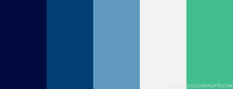 Ink Blue Color Palettes: 21 Must-See Ideas - Aesthetic Color Palette