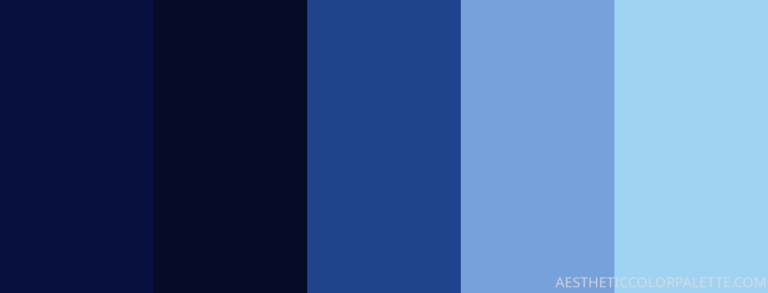 Ink Blue Color Palettes: 21 Must-See Ideas - Aesthetic Color Palette