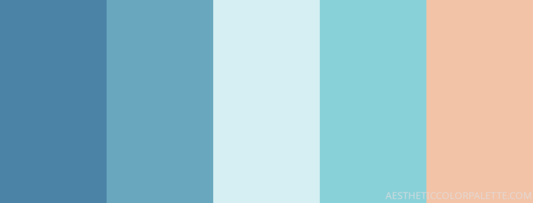 21 Light Blue Color Palettes to Explore - Aesthetic Color Palette