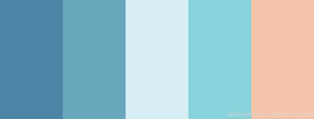 21 Light Blue Color Palettes to Explore - Aesthetic Color Palette