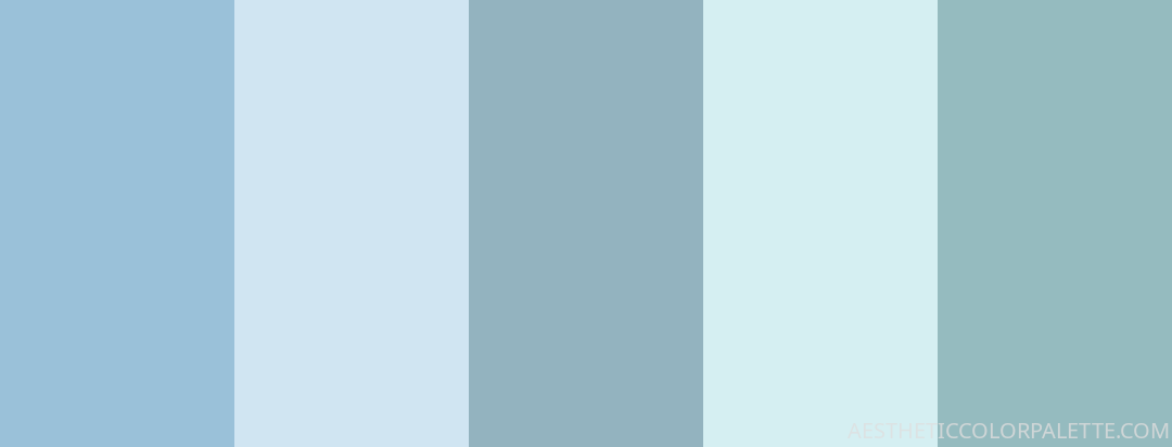 21 Light Blue Color Palettes to Explore - Aesthetic Color Palette