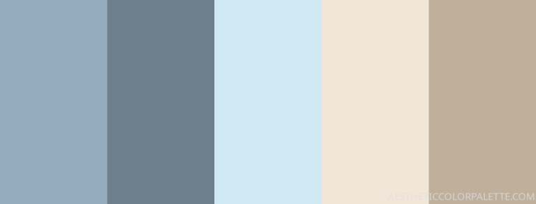 21 Light Blue Color Palettes to Explore - Aesthetic Color Palette