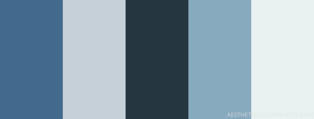 21 Light Blue Color Palettes to Explore - Aesthetic Color Palette