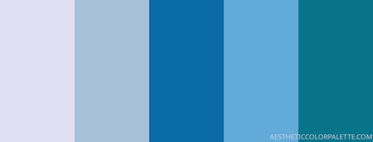 21 Light Blue Color Palettes to Explore - Aesthetic Color Palette
