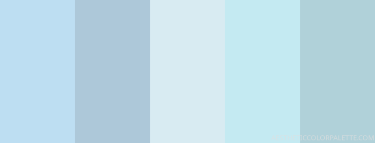 17 Minimal Blue Color Palettes to Explore - Aesthetic Color Palette
