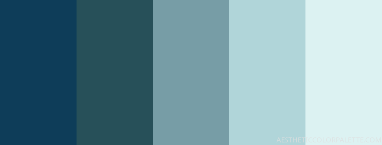 17 Minimal Blue Color Palettes to Explore - Aesthetic Color Palette