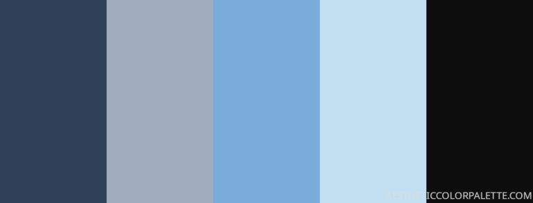 17 Minimal Blue Color Palettes to Explore - Aesthetic Color Palette