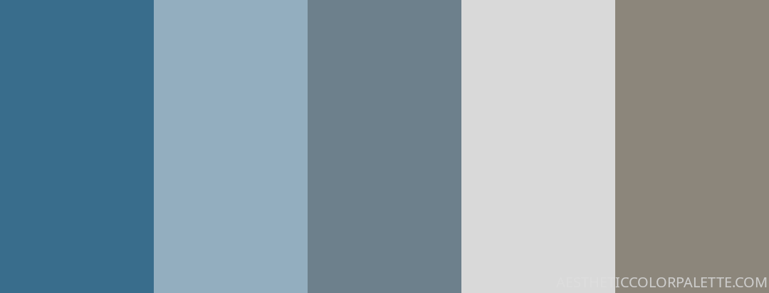 17 Minimal Blue Color Palettes to Explore - Aesthetic Color Palette