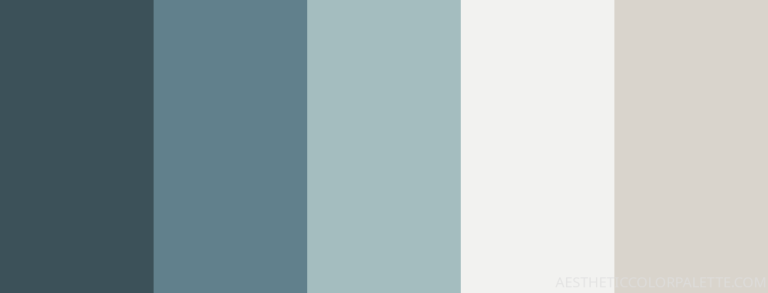 17 Minimal Blue Color Palettes to Explore - Aesthetic Color Palette