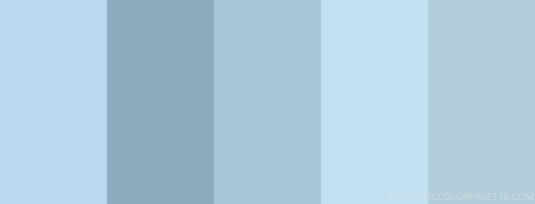 17 Minimal Blue Color Palettes to Explore - Aesthetic Color Palette