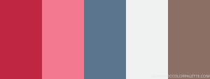 22 Blue & Red Color Palettes - Aesthetic Color Palette