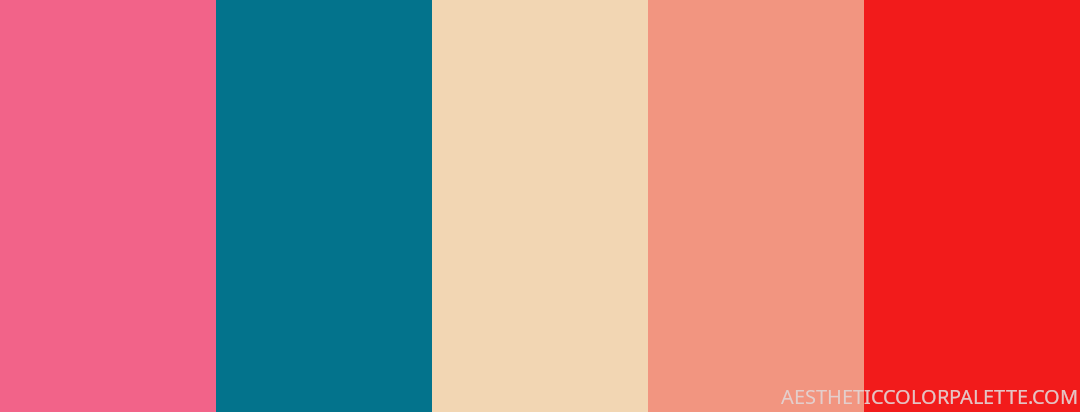 22 Blue & Red Color Palettes - Aesthetic Color Palette