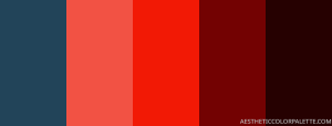 22 Blue & Red Color Palettes - Aesthetic Color Palette