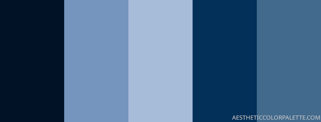 18 Retro Blue Color Palettes for Design - Aesthetic Color Palette