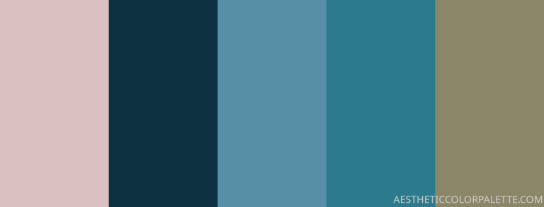 18 Retro Blue Color Palettes for Design - Aesthetic Color Palette