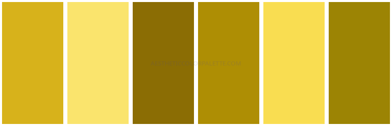 Banana Color Palettes - Aesthetic Color Palette