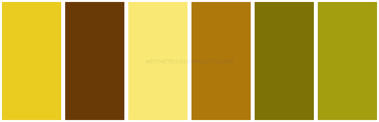 Banana Color Palettes - Aesthetic Color Palette
